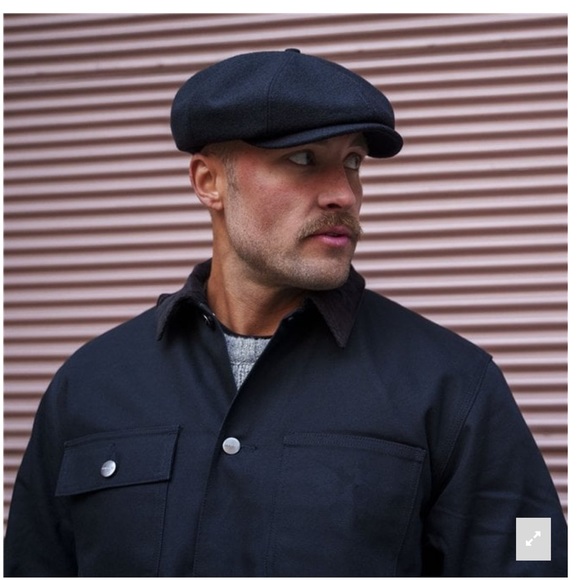 sterkowski | Accessories | Sterkowski Black Wool Newsboy Cap | Poshmark